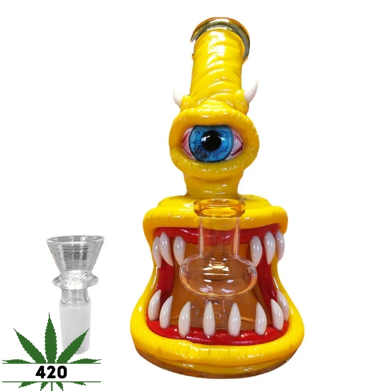 Bongo szklane "Alien Yellow" - Cannabis Spot